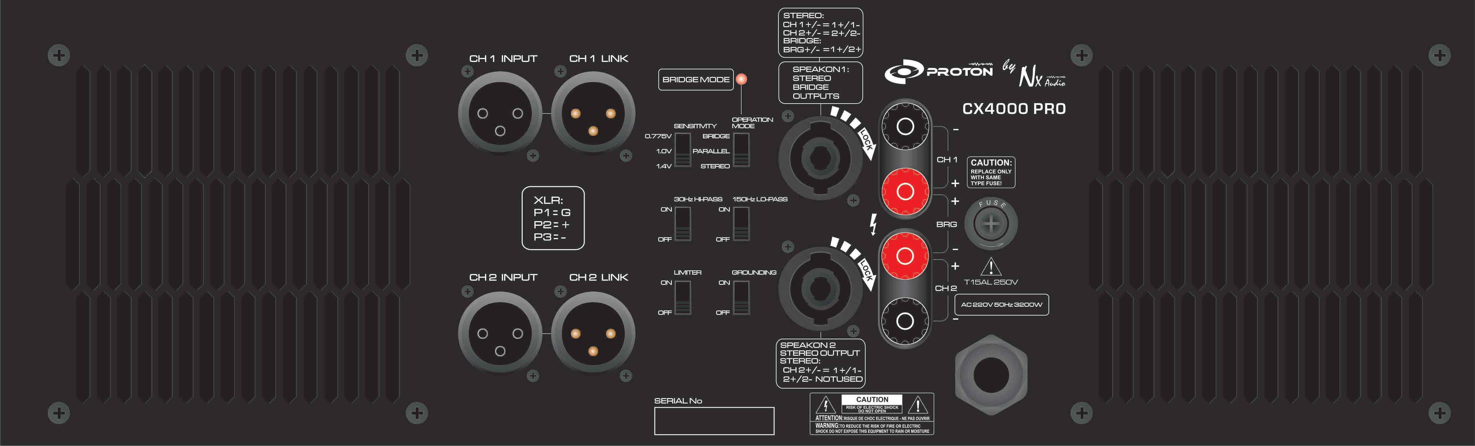 Nx Audio CX4000 PRO Transformer Based Amplifier - DJPundits